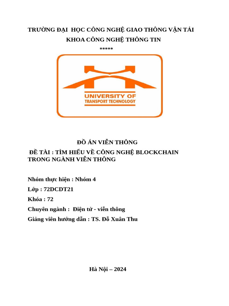 đồ án viễn thông UTT | PDF