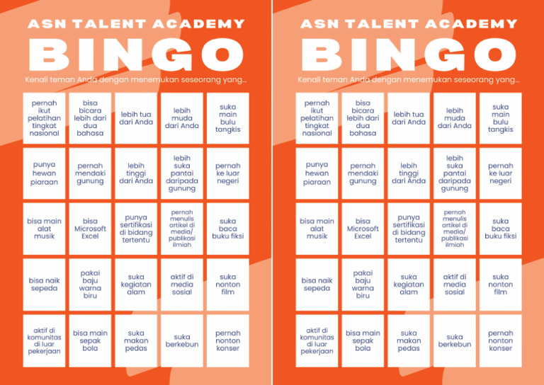 Human Bingo ATA | PDF
