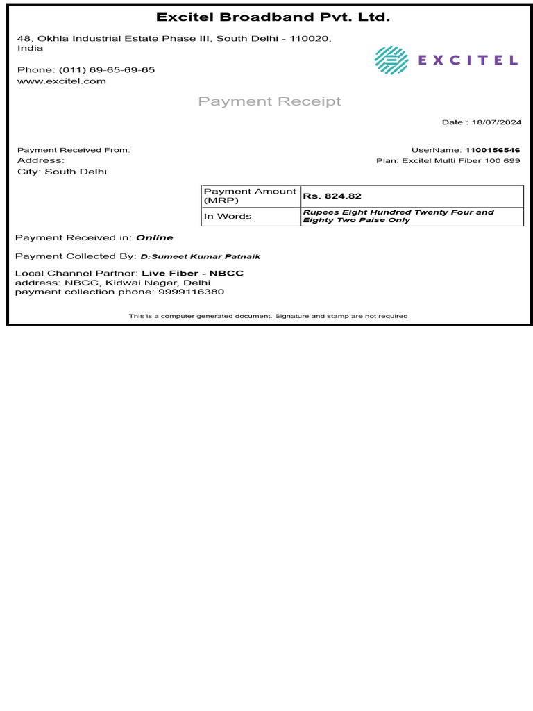 Invoice Exc Payin Delhi 66988d699d45c | PDF