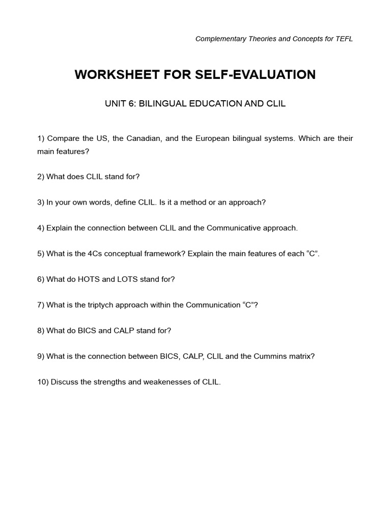 Bilingual Education and CLIL Insights | PDF