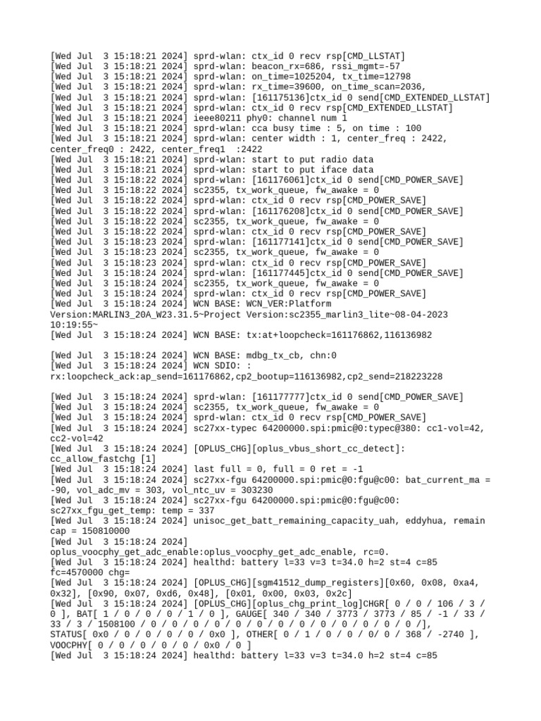 Standby Kernel Log 2024 0703 161503 | PDF
