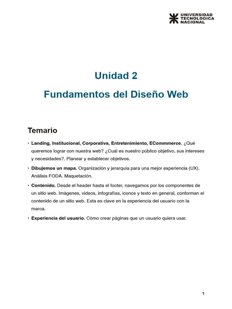 Fundamentos Del Diseño Web - Utn 2024 | PDF | Blog | Comercio electrónico