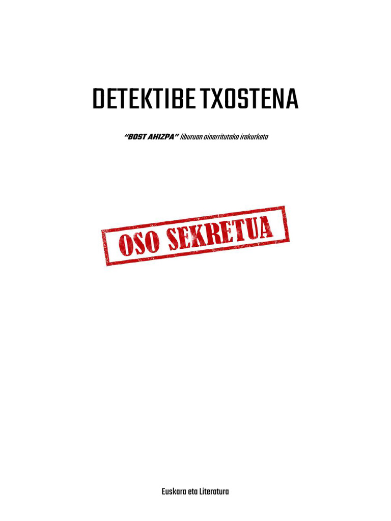 Adrian Mateos Detektibe-Txostena | PDF