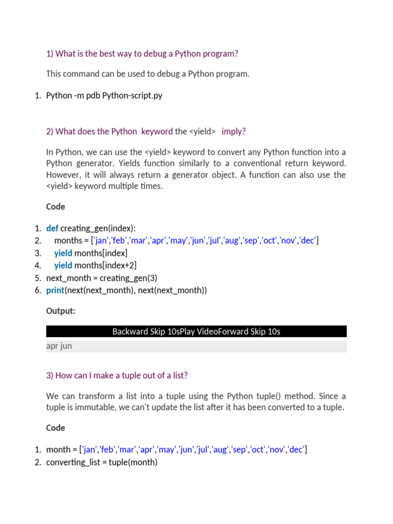 Python Programming Concepts Explained | PDF | Anonymous Function | Python (Programming Language)