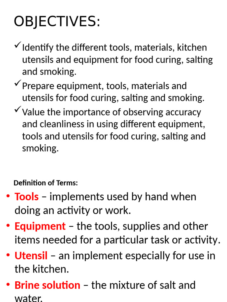 Salting Curing and Smoking | PDF | Curing (Food Preservation) | Food ...