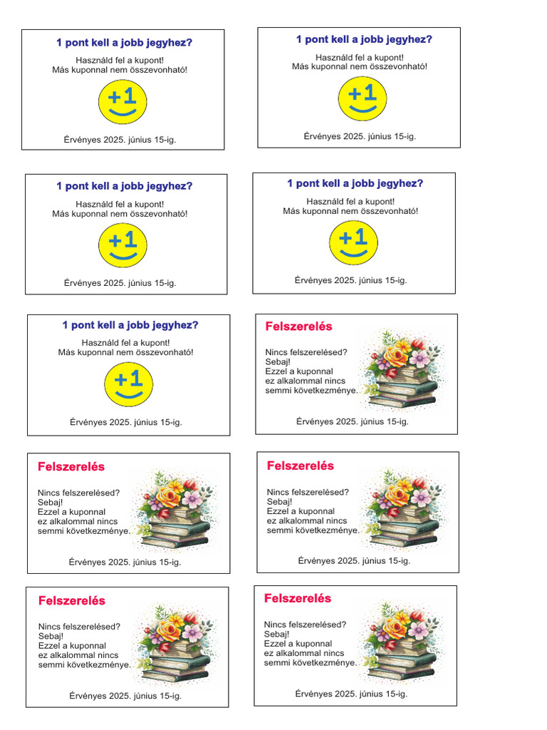 Kuponok | PDF
