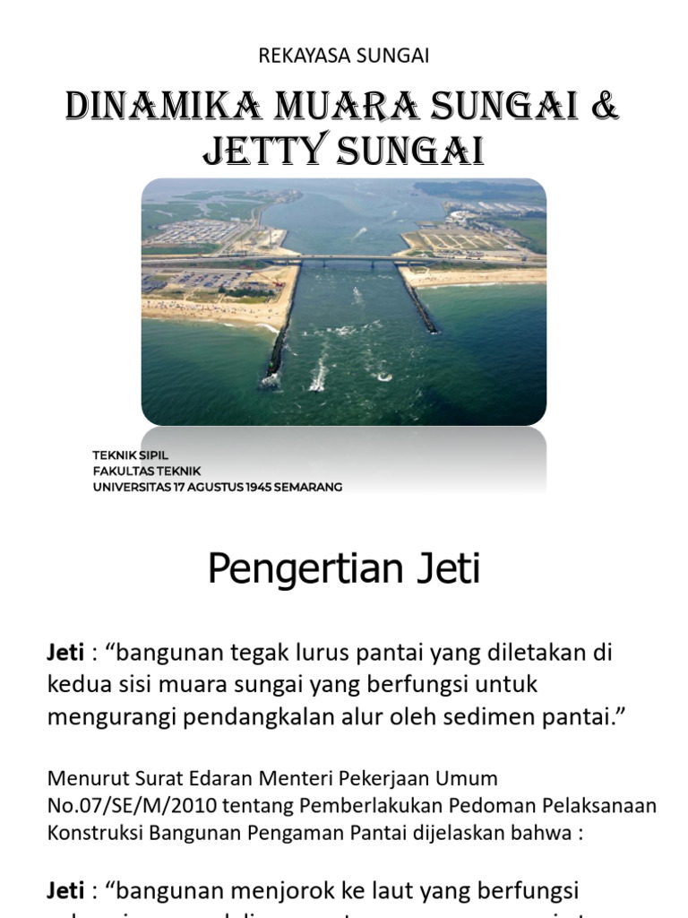 Pertemuan 14 - Dinamika-Muara-Sungai & Jetty Sungai | PDF