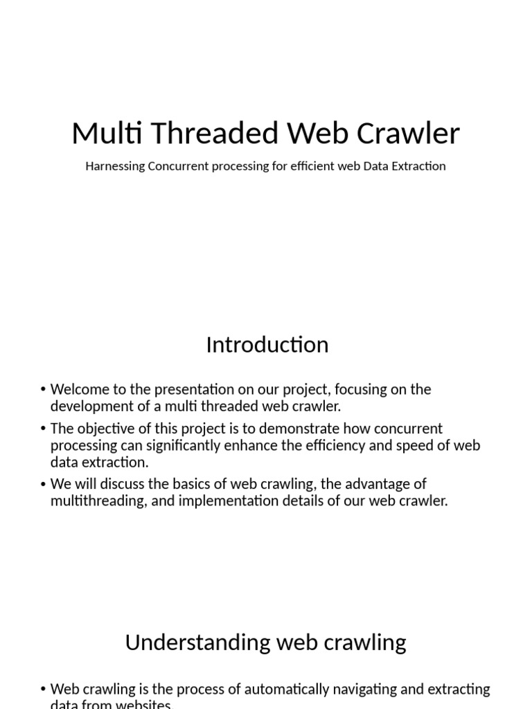 Multi Threaded Web Crawler | PDF | Thread (Computing) | World Wide Web