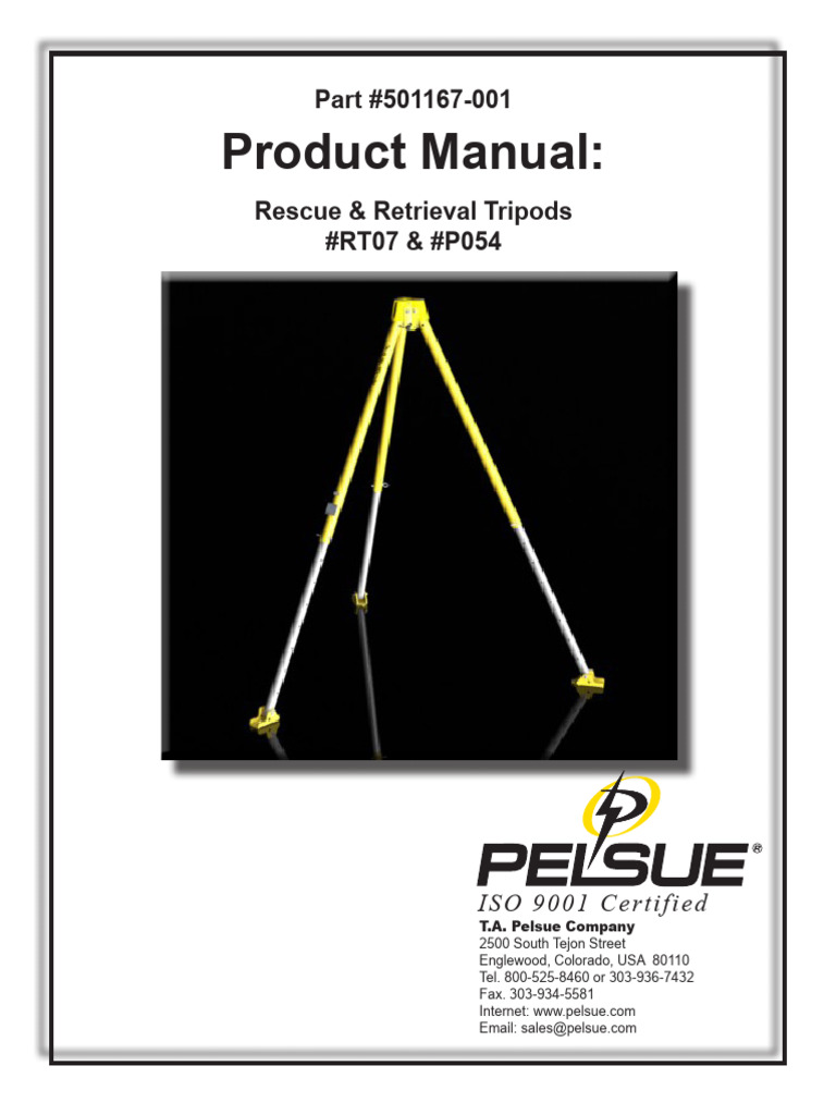 Tripod-Manual | PDF | Tripod (Photography) | Safety