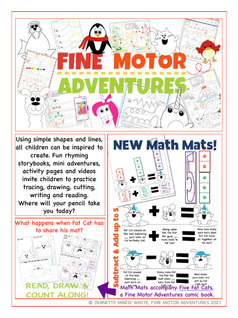 What Happens When Fat Cat Has To Share His Mat?: Math Mats Accompany ...