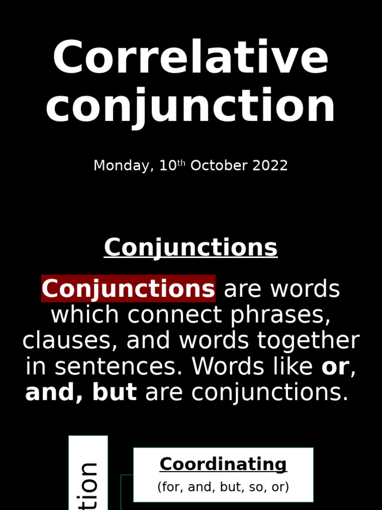 Understanding Correlative Conjunctions | PDF