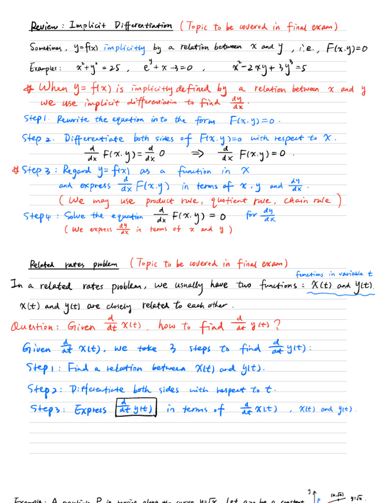 Lecture 19 Related Rates Problem | PDF