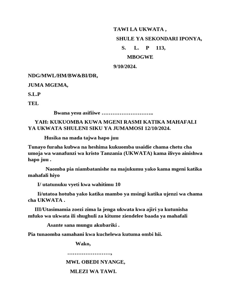 Tawi La Ukwata | PDF