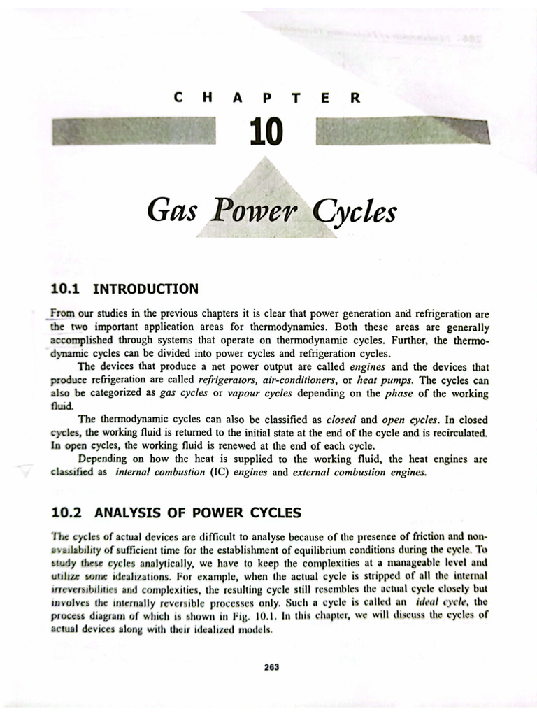 Gas Power Cycle 01 | PDF