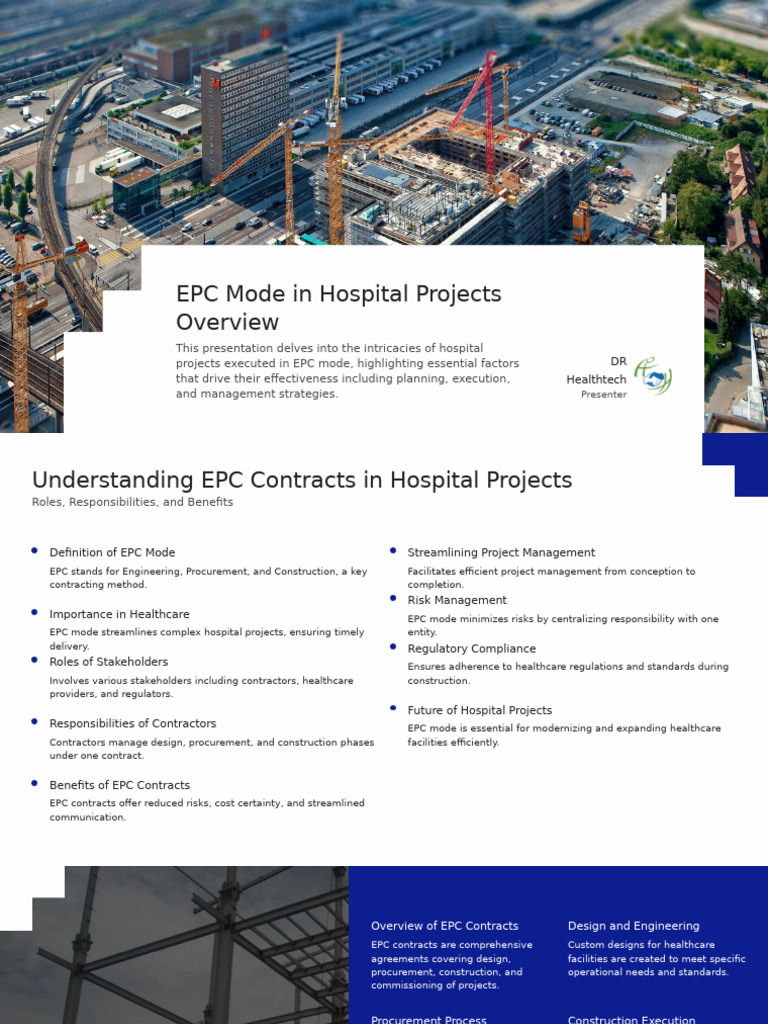 Hospital Project On EPC Mode Analysis | PDF | Project Management ...