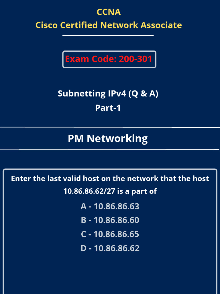 Subnetting QnA (1) | PDF | Ip Address | Network Protocols