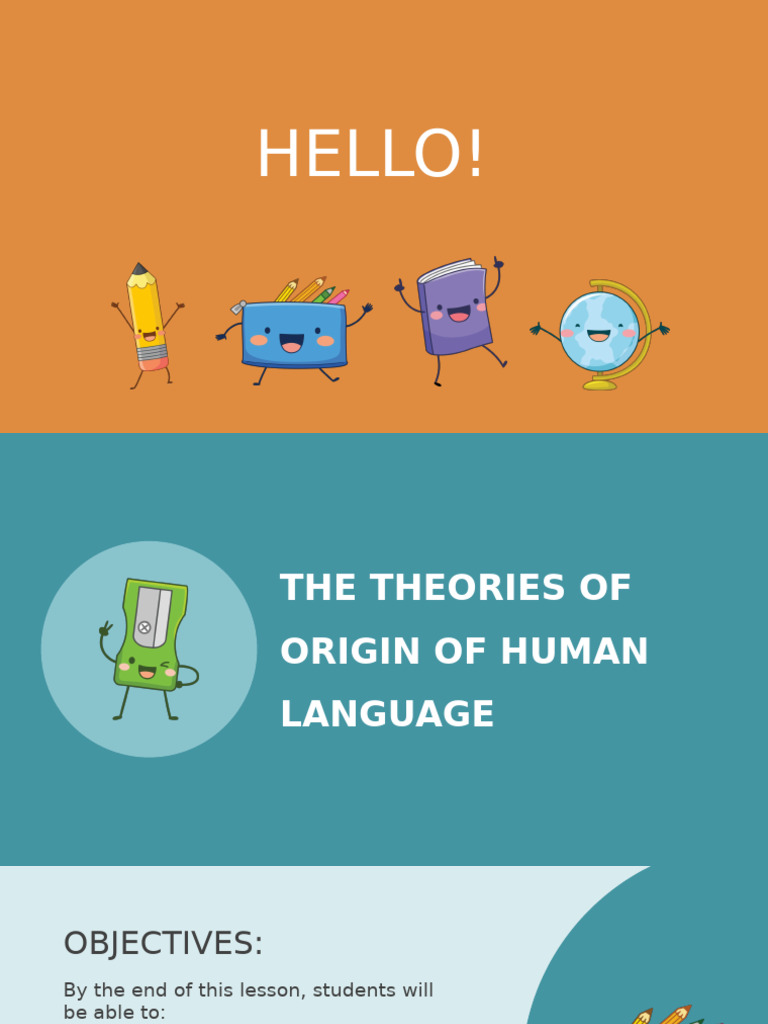 Clp1 Theories of Origin of Human Language | PDF | Human | Communication