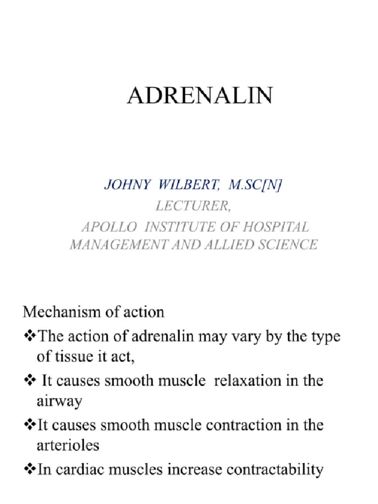 Adrenaline | PDF