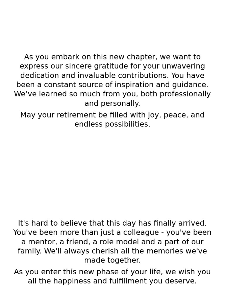 Celebrating Your Retirement Journey | PDF