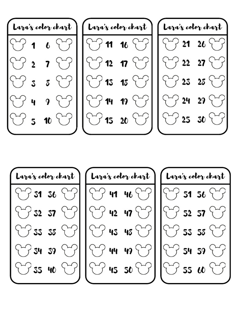 Lara's Comprehensive Color Chart | PDF
