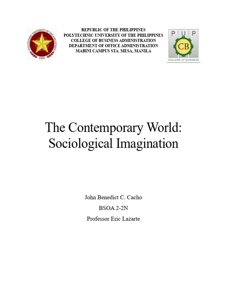 Sociological Imagination Explained | PDF | Sociology | Social Psychology