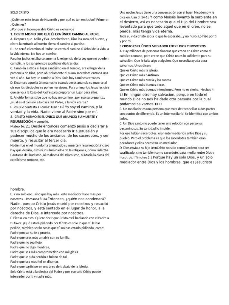 Solo Cristo Pdf Cristo Título Jesús