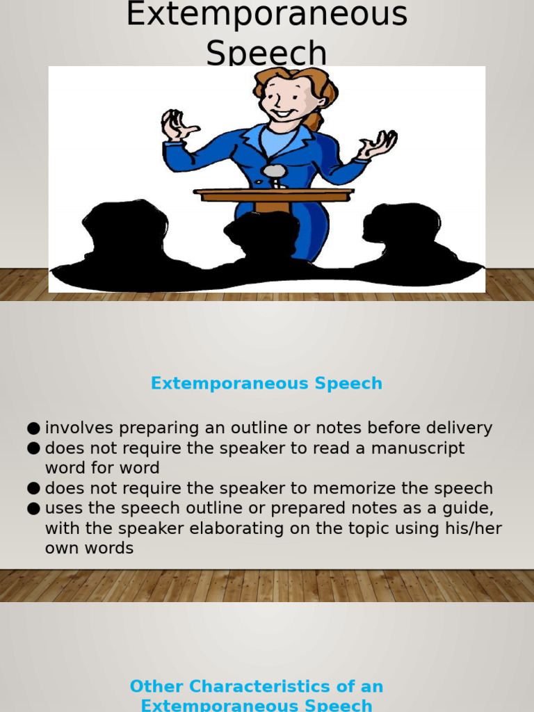 4 Extemporaneous Speech | PDF