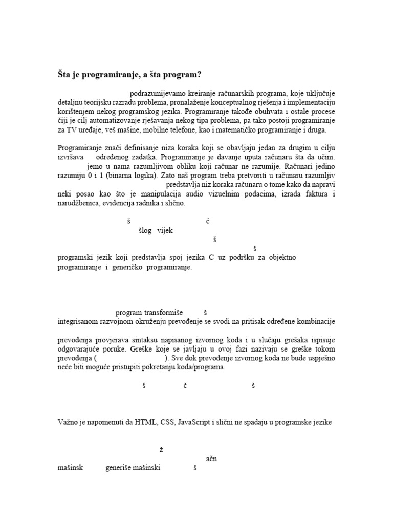 C++ Programiranje 01 | PDF