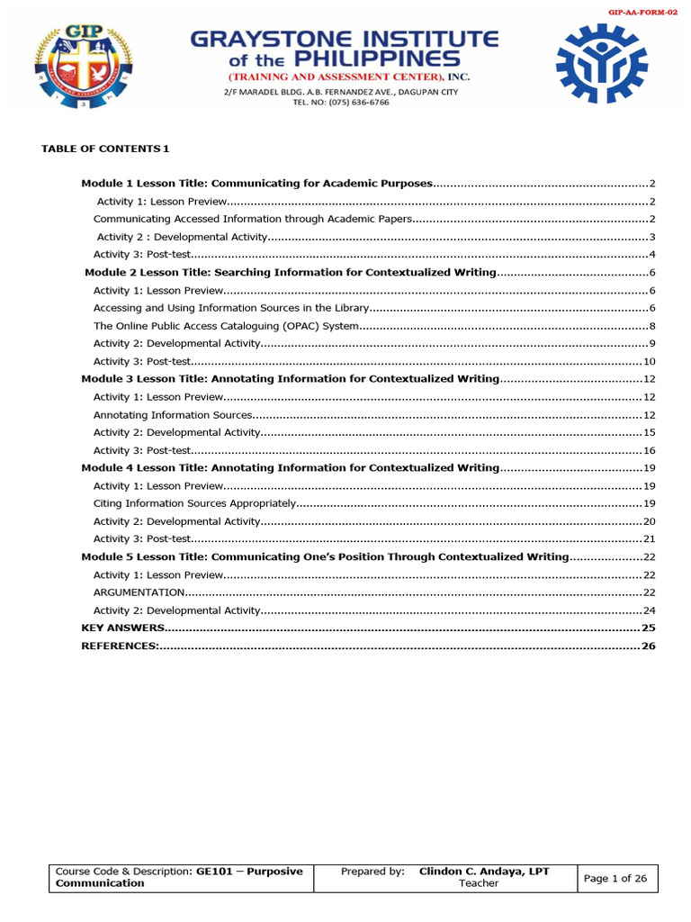 GE101_FINALS_MODULE | PDF | Bibliography | Libraries