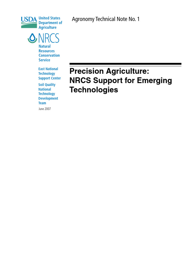 8023 - Agronomy Technical Note 1 | PDF | Agriculture | Global Positioning System