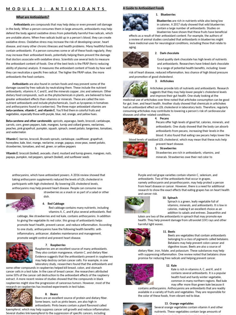 Lecture 3 Consumer Chemistry | PDF | Antioxidant | Foods Lecture 3 Consumer Chemistry | PDF | Antioxidant | Foods