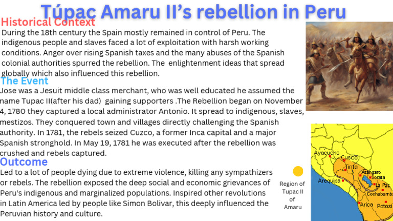 Túpac Amaru II Rebellion Overview | PDF