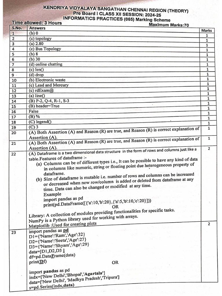 12 Ip PB1 CHN MS | PDF