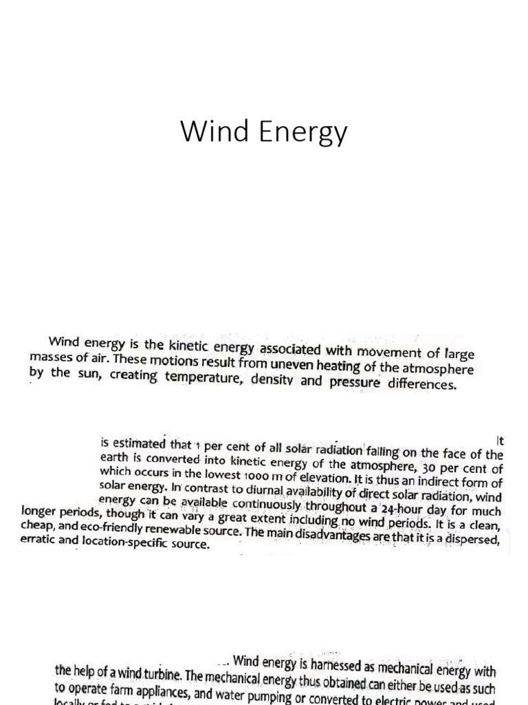 Wind Energy | PDF