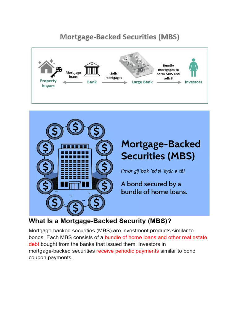 Understanding Mortgage-Backed Securities | PDF | Mortgage Backed ...