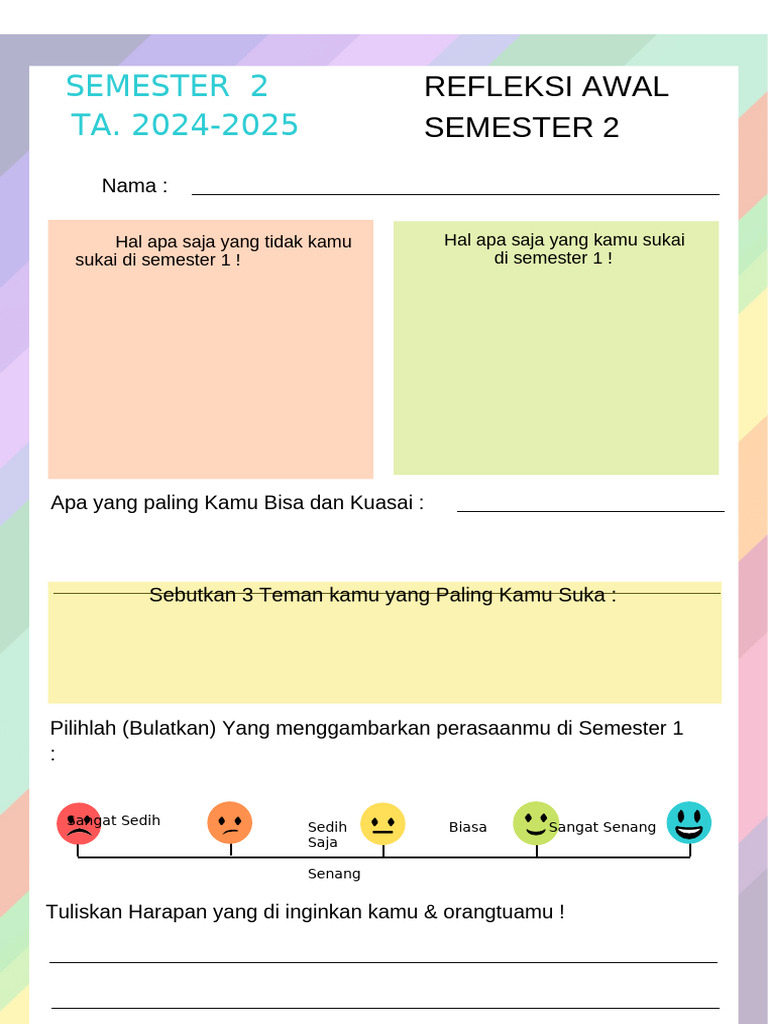 Refleksi Semester 2 TA 2024-2025 | PDF