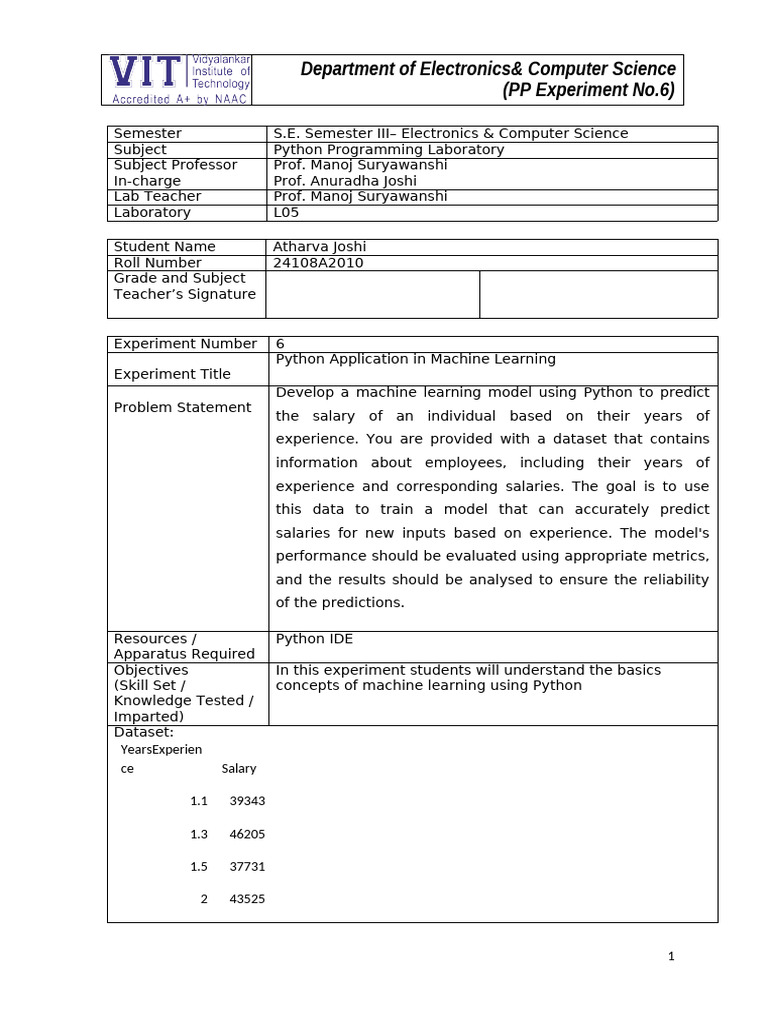 2[1] | PDF | Machine Learning | Experiment