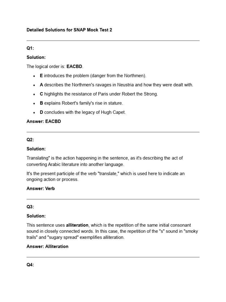 SNAP Mock Test 2 Detailed Solutions | PDF | Taxes | Interest
