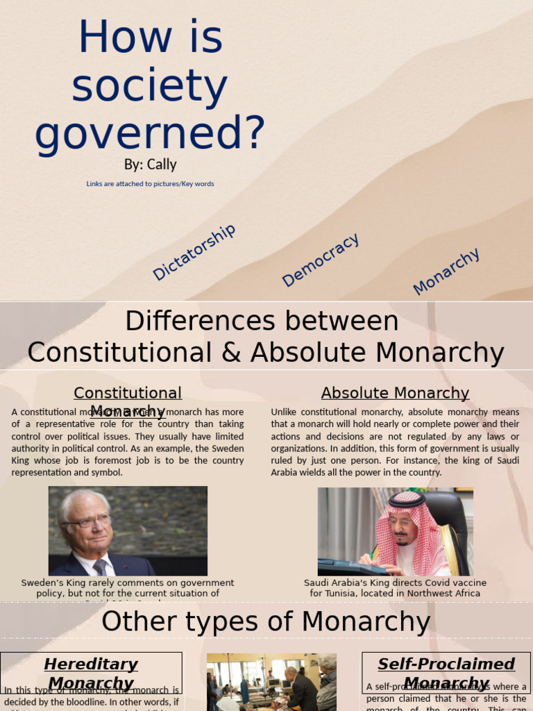 How society is governed | PDF | Monarch | Monarchy