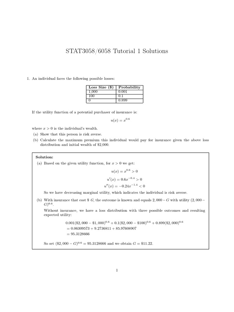 RM2_Tutorial_1_Solution | PDF | Approximation | Applied Mathematics
