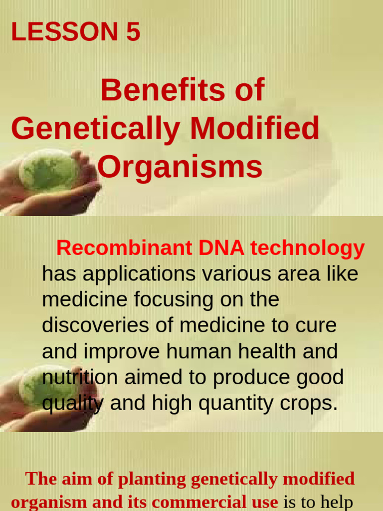 ELS-LESSON-5 | PDF | Genetically Modified Organism | Genetic Engineering