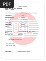 PVsyst Report - 1 | PDF | Photovoltaics | Solar Panel