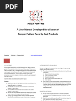 CTPAT High Security Seal Log - 0 | PDF