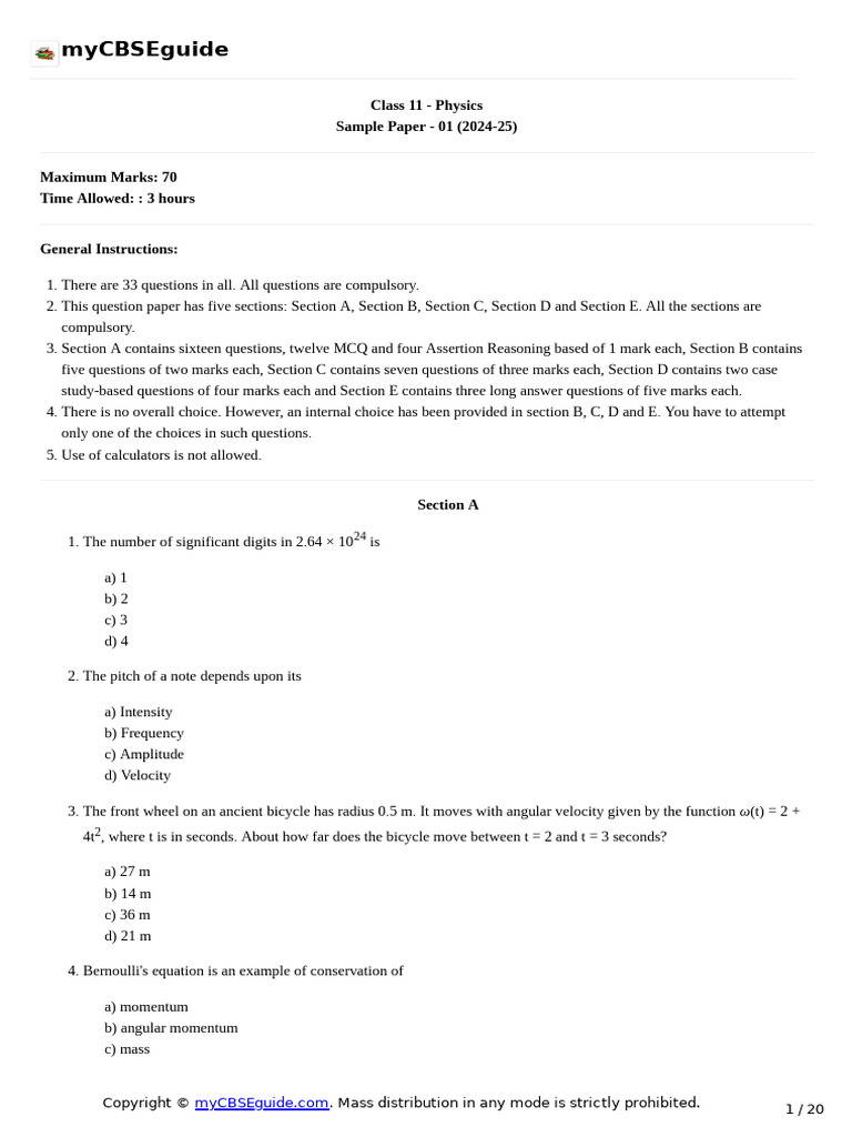 11_physics_sp_01 | PDF | Waves | Potential Energy
