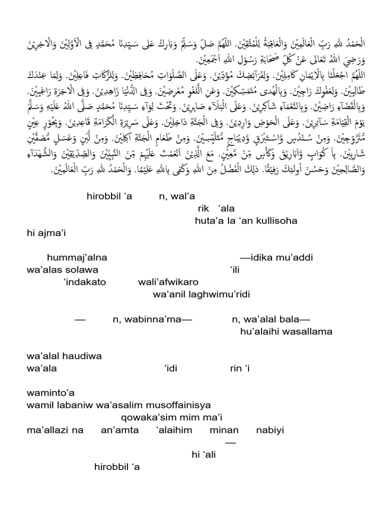 Doa Kamilin Doa Witir | PDF
