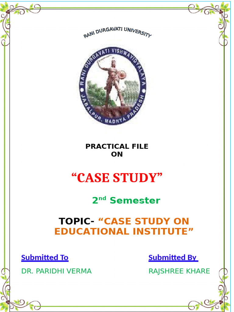Case Study on Educational Institute | PDF