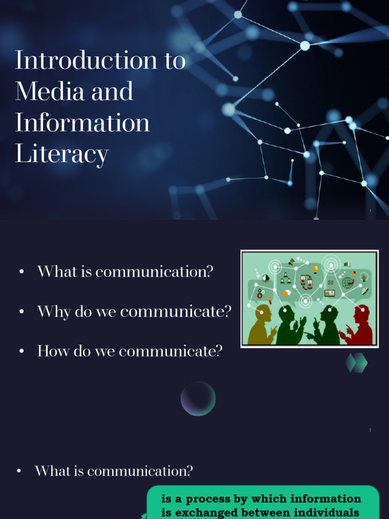 Introduction To Media and Information Literacy | PDF | Communication ...