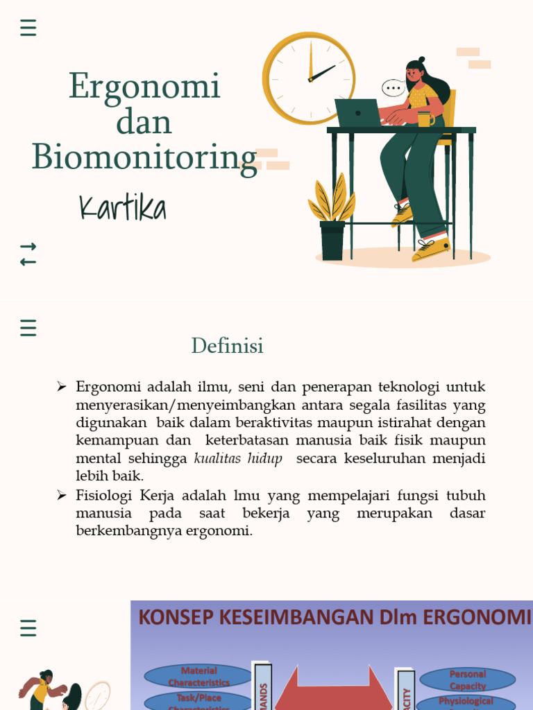 Ergonomi Dan Biomonitoring | PDF