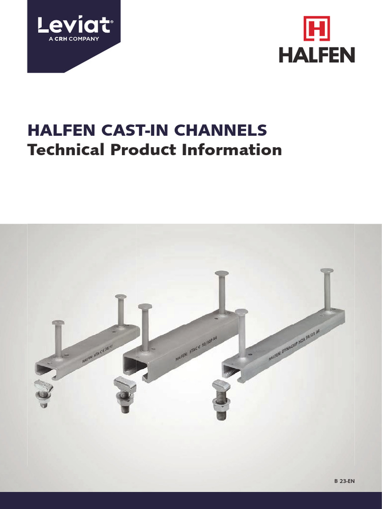 Halfen B 23-En | PDF | Screw | Building Engineering