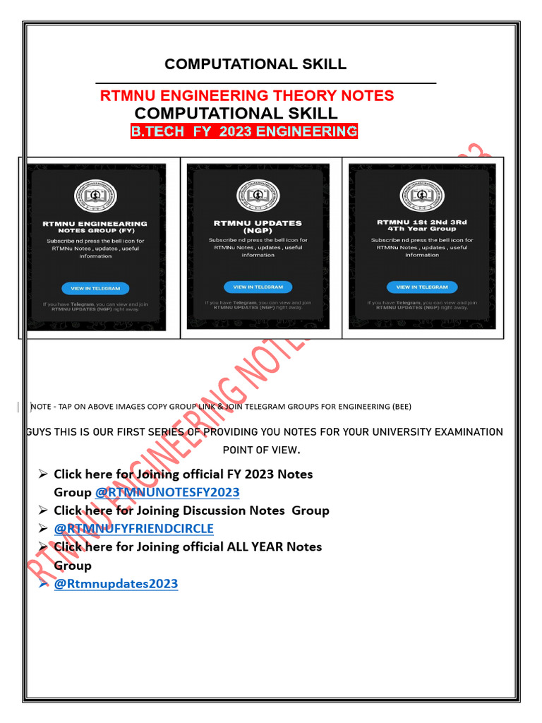 Rtmnu Engineering C Programming Notes Pdf Integer Computer Science